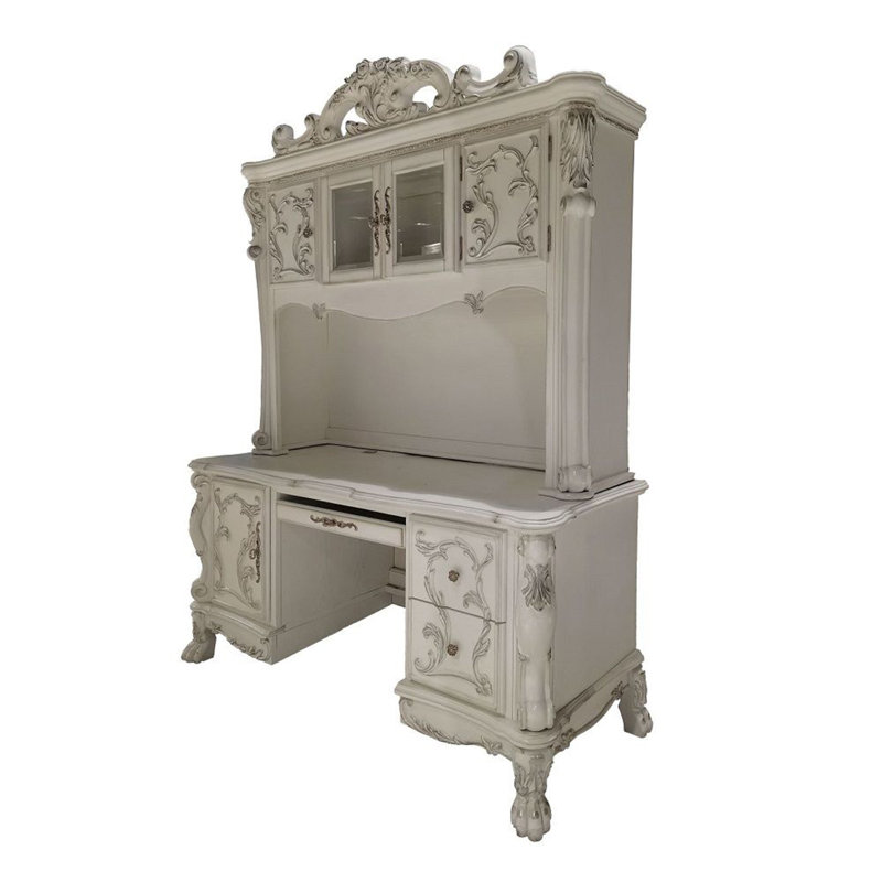 Rosdorf Park Luyn 72 W Rectangle Computer Desk with Hutch and Cabinet Wayfair Canada